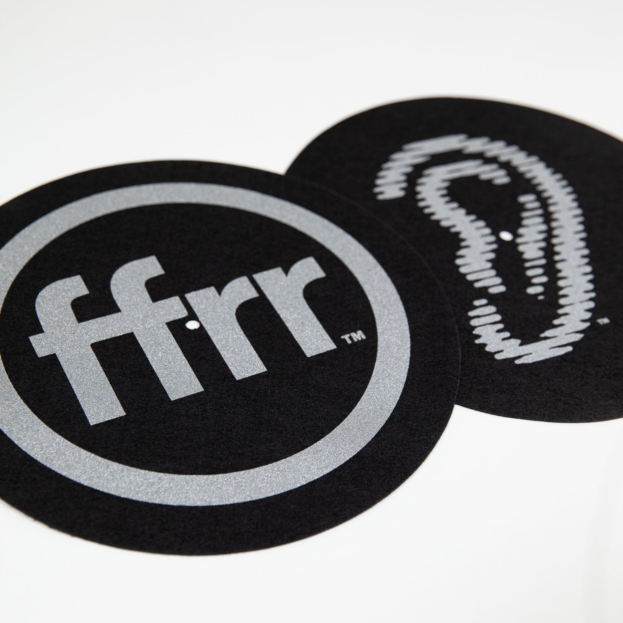 2 x Slipmat Pack (FFRR Font & Ear Logo) | The Music Store
